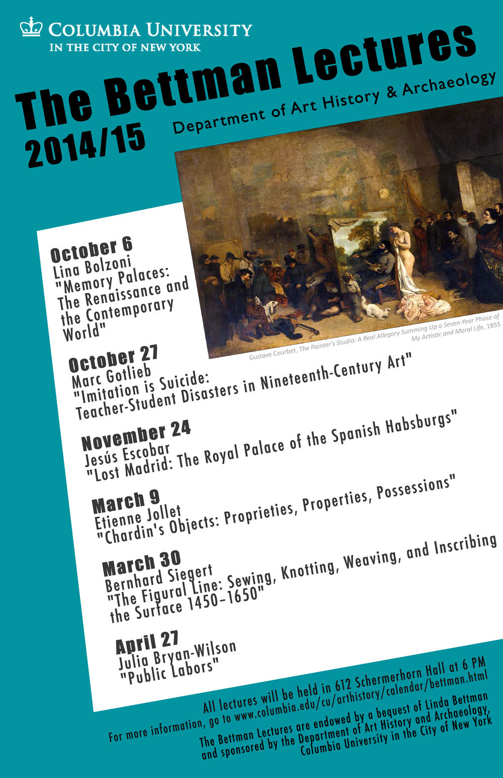 Bettman Lecture Series | Department of Art History & Archaeology ...